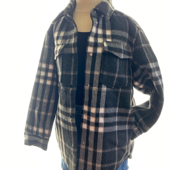 H&M | Jackets & Coats | Hm Plaid Barn Style Coat | Poshmark